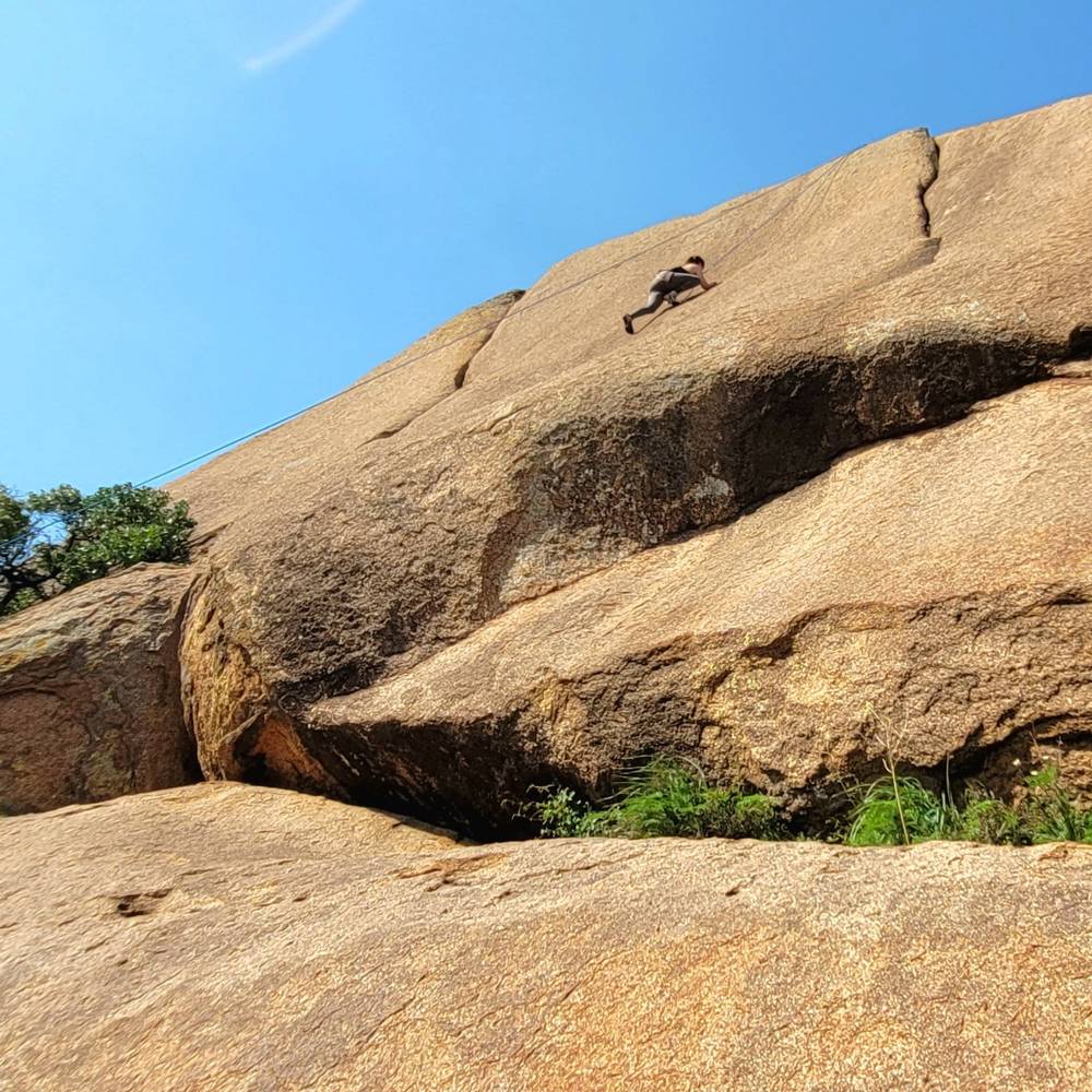 Puke Shoes 5.10b - Wichita Mountains Wildlife Refuge Routes - Watch ...