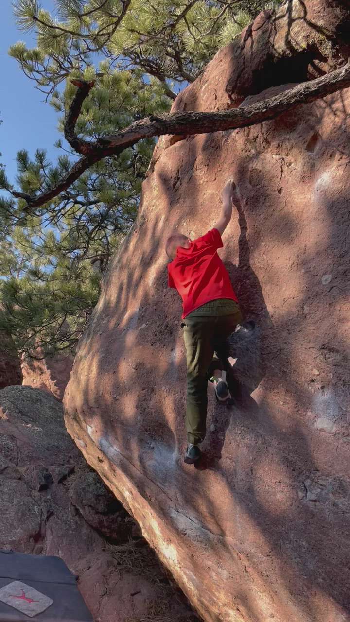 Low Shadow Traverse v7 - Lower Flag, Flagstaff Mountain, CO Bouldering ...