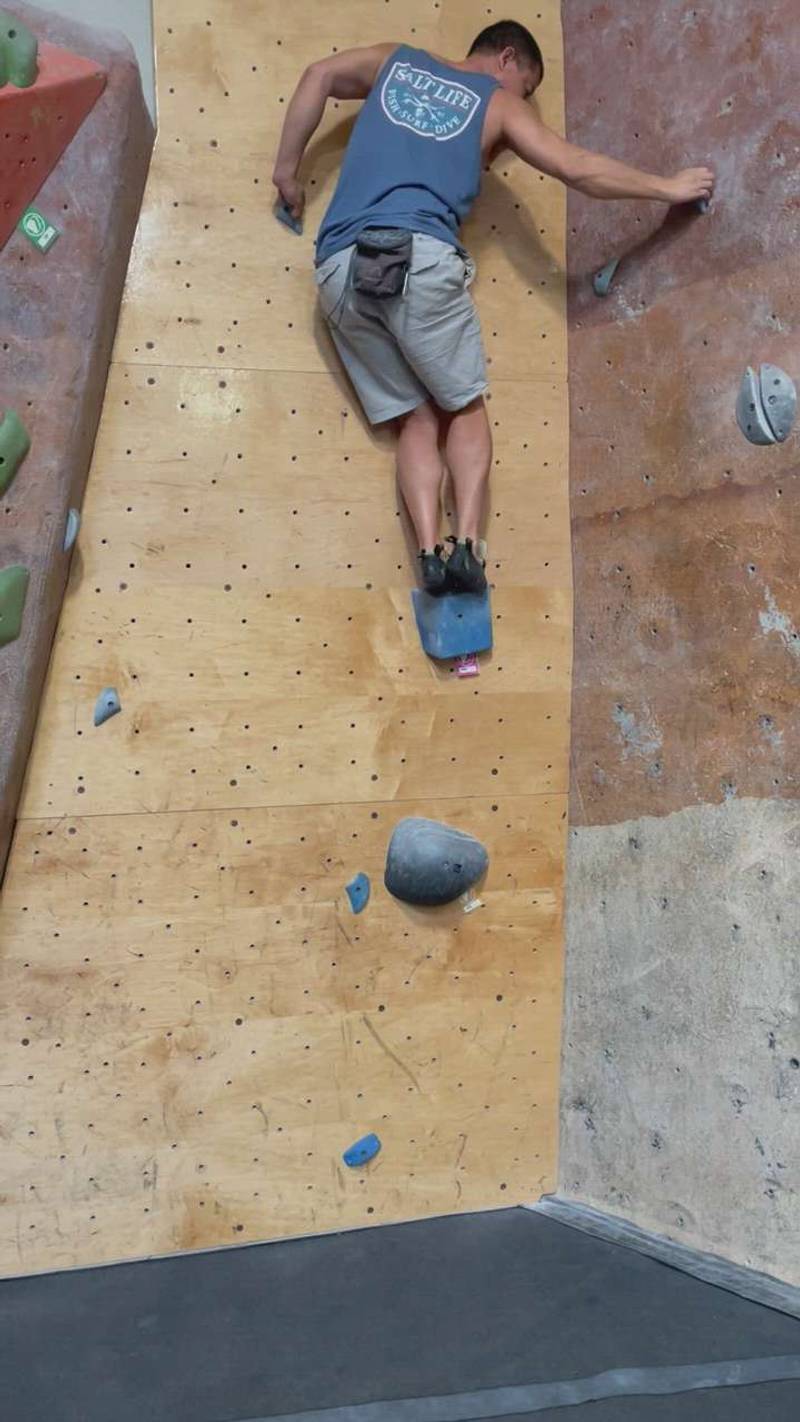 Pink Boulder - Bridges Rock Gym Bouldering - Watch Beta Videos