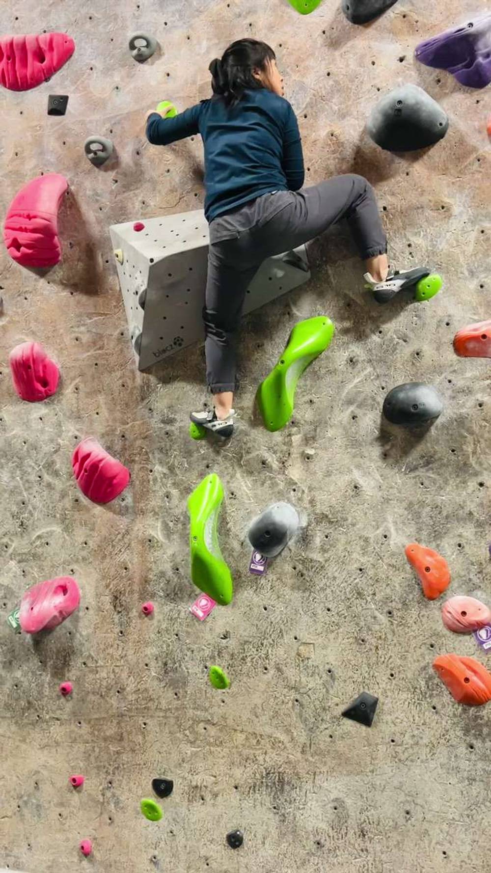Pink Circuit v4 - Bridges Rock Gym Bouldering - Watch Beta Videos