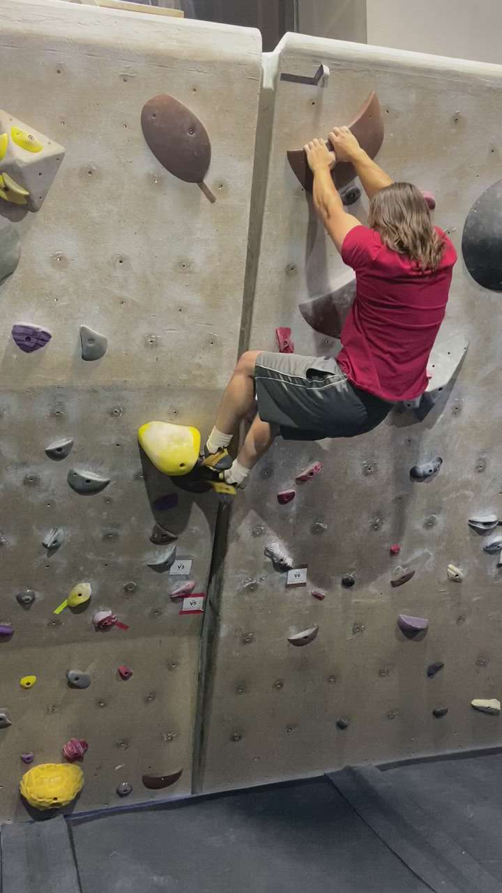 Chocolate Milk, v6, Little Rock Climbing Center - KAYA | The Climber's App
