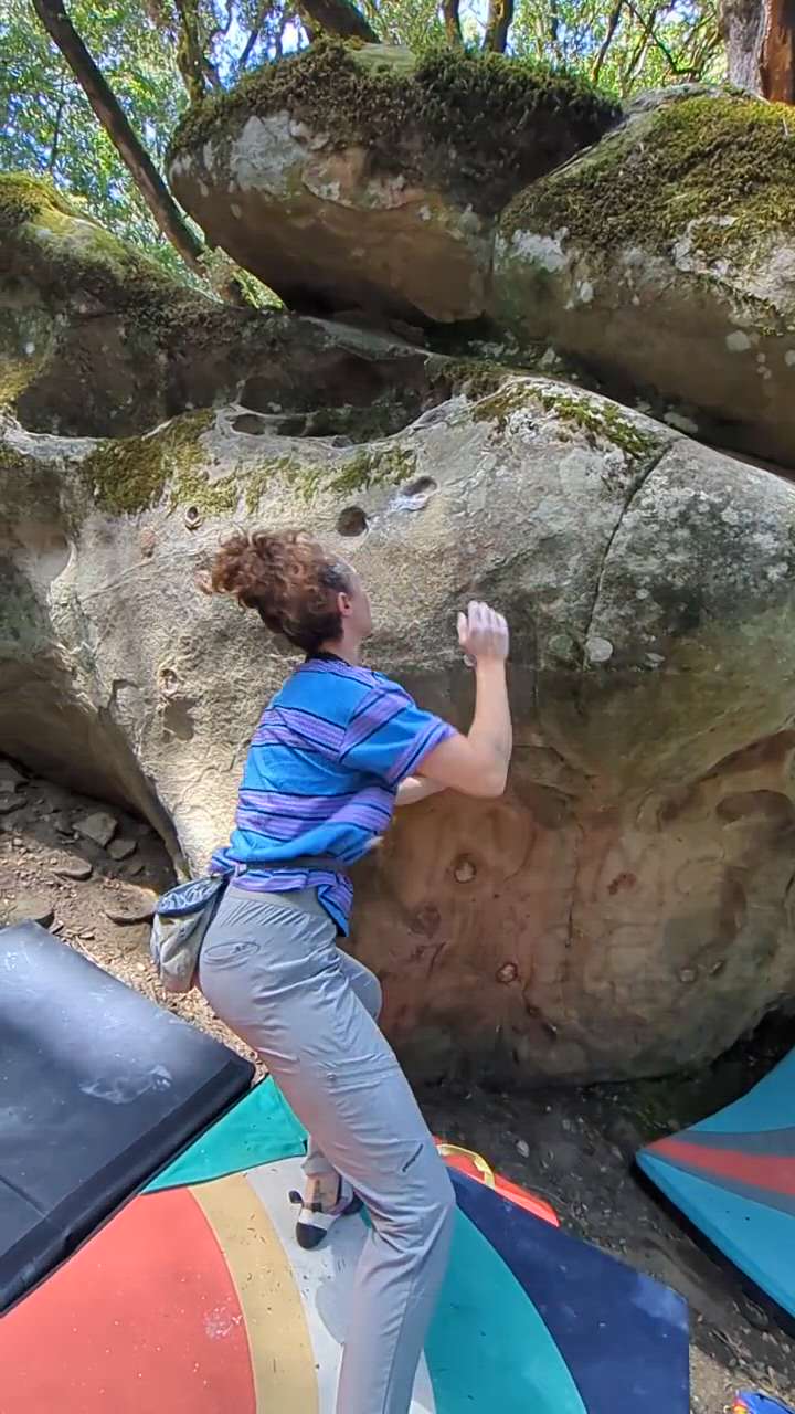 Sticky Rice v1 - Down Under, Indian Rock Bouldering - Watch Beta Videos