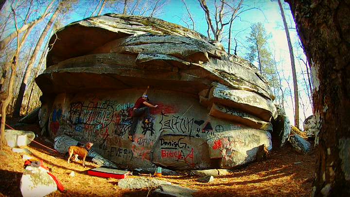 The Brain v4 - The Inner City, Shaking Rock Bouldering - Watch Beta Videos