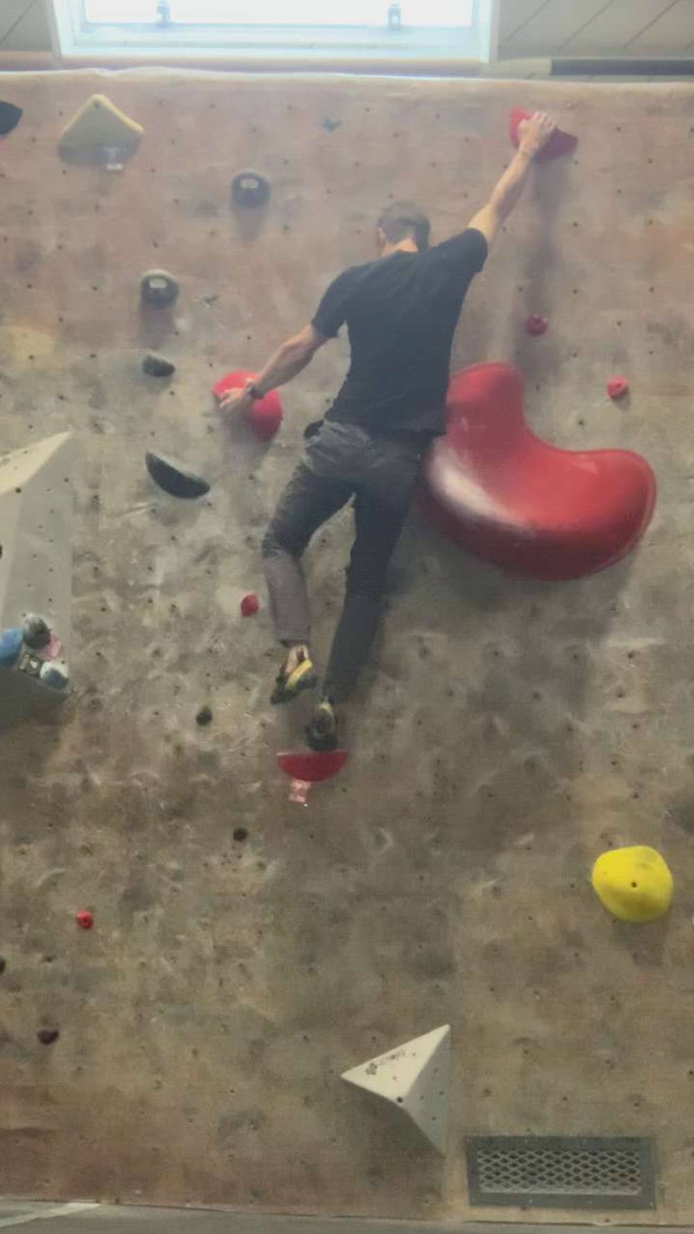 Orange Boulder - Bridges Rock Gym Bouldering - Watch Beta Videos