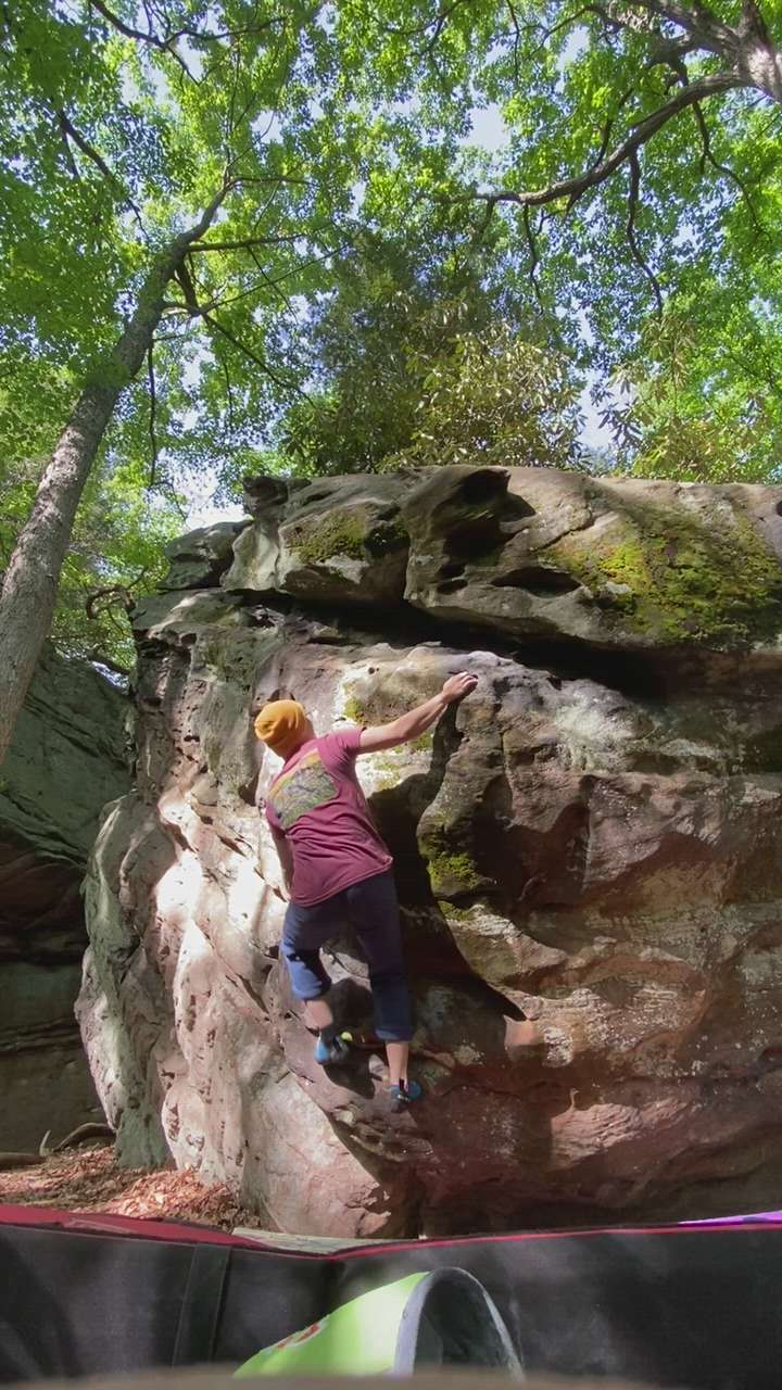 Tombstone Arete v4 - Tilted Tree, Coopers Rock Bouldering - Watch Beta ...