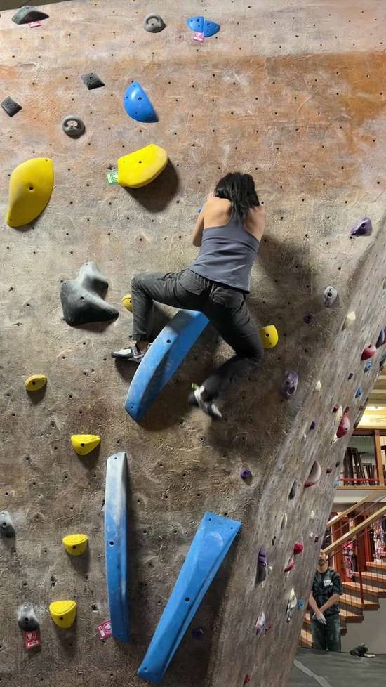 Pink Boulder - Bridges Rock Gym Bouldering - Watch Beta Videos