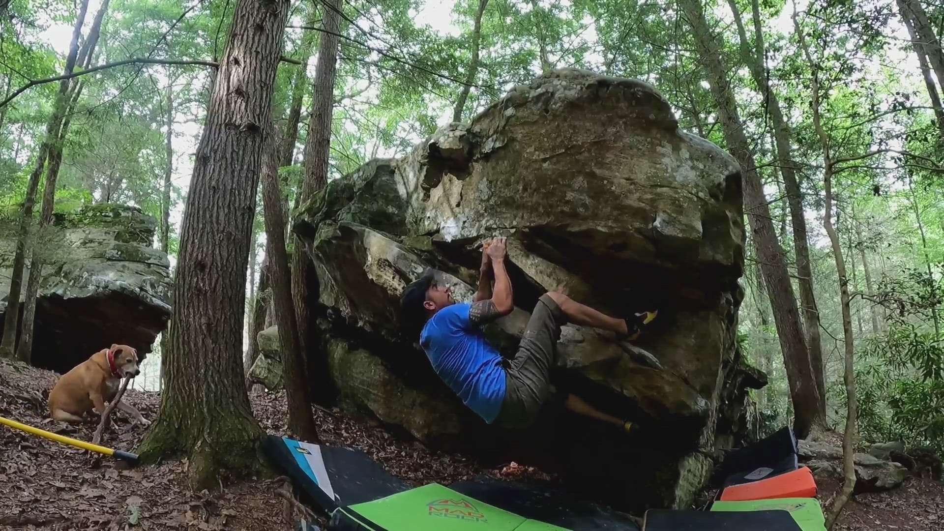 Head Over Heels v2 - Leper Boulder, Lilly Boulders Bouldering - Watch ...