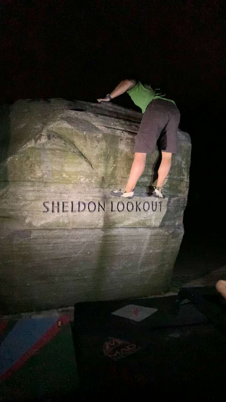 Sheldon Lookout Sign v6 - Sheldon Lookout Bouldering - Watch Beta Videos