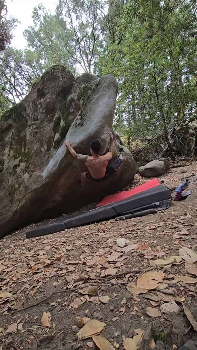 Static Reach Low v10 - Indian Cracks, Indian Rock Bouldering - Watch ...