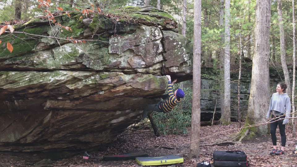 Flexorsize Contrived v8 - Lilly Boulders Bouldering - Watch Beta Videos