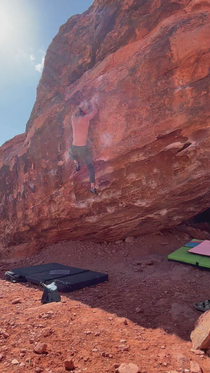 Mr. Moran v7 - Gateway Canyon, Red Rock Bouldering - Watch Beta Videos
