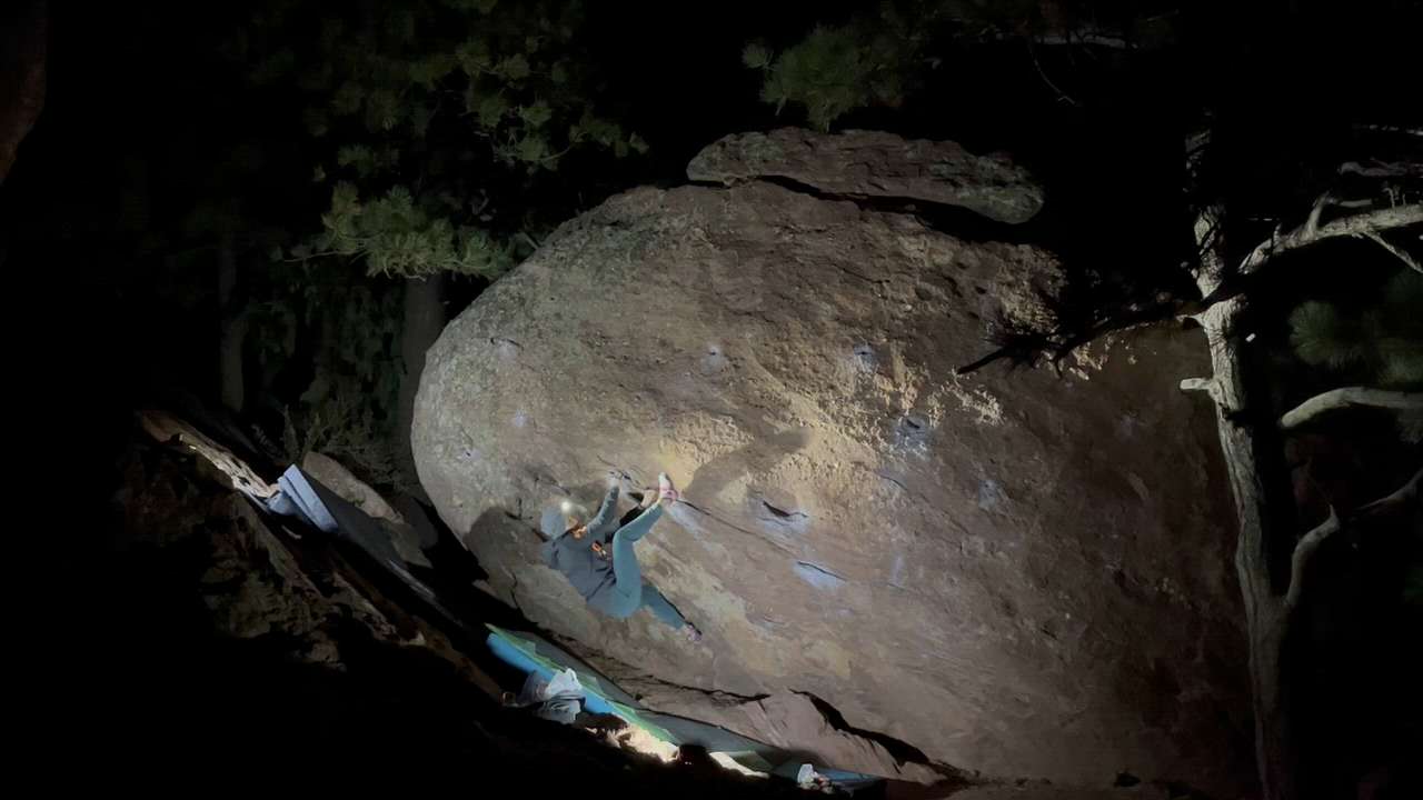 R-L Red Wall Traverse v7 - Upper Flag, Flagstaff Mountain, CO ...