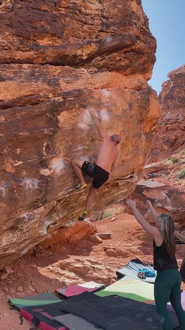 The Angel Dyno v7 - Kraft, Red Rock Bouldering - Watch Beta Videos