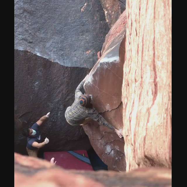 The Abstraction v8 - Gateway Canyon, Red Rock Bouldering - Watch Beta Videos