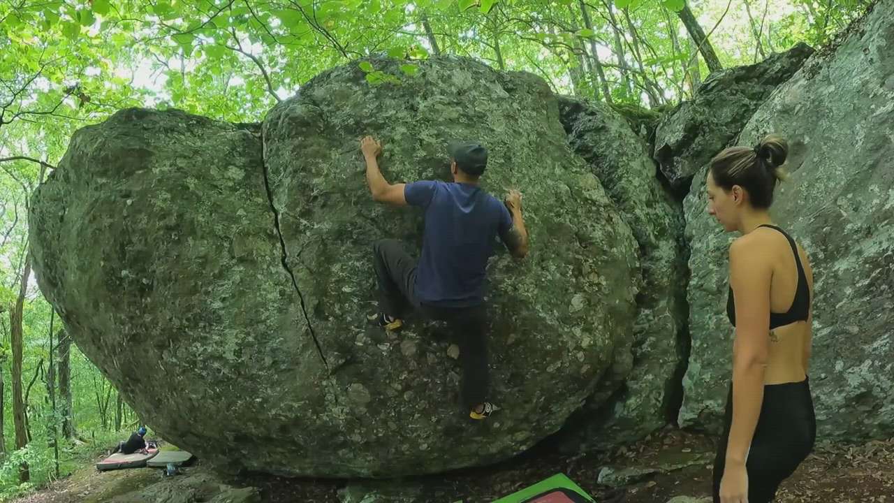 Nimbus v4 - A.V.P Area, Grayson Highlands State Park Bouldering - Watch ...