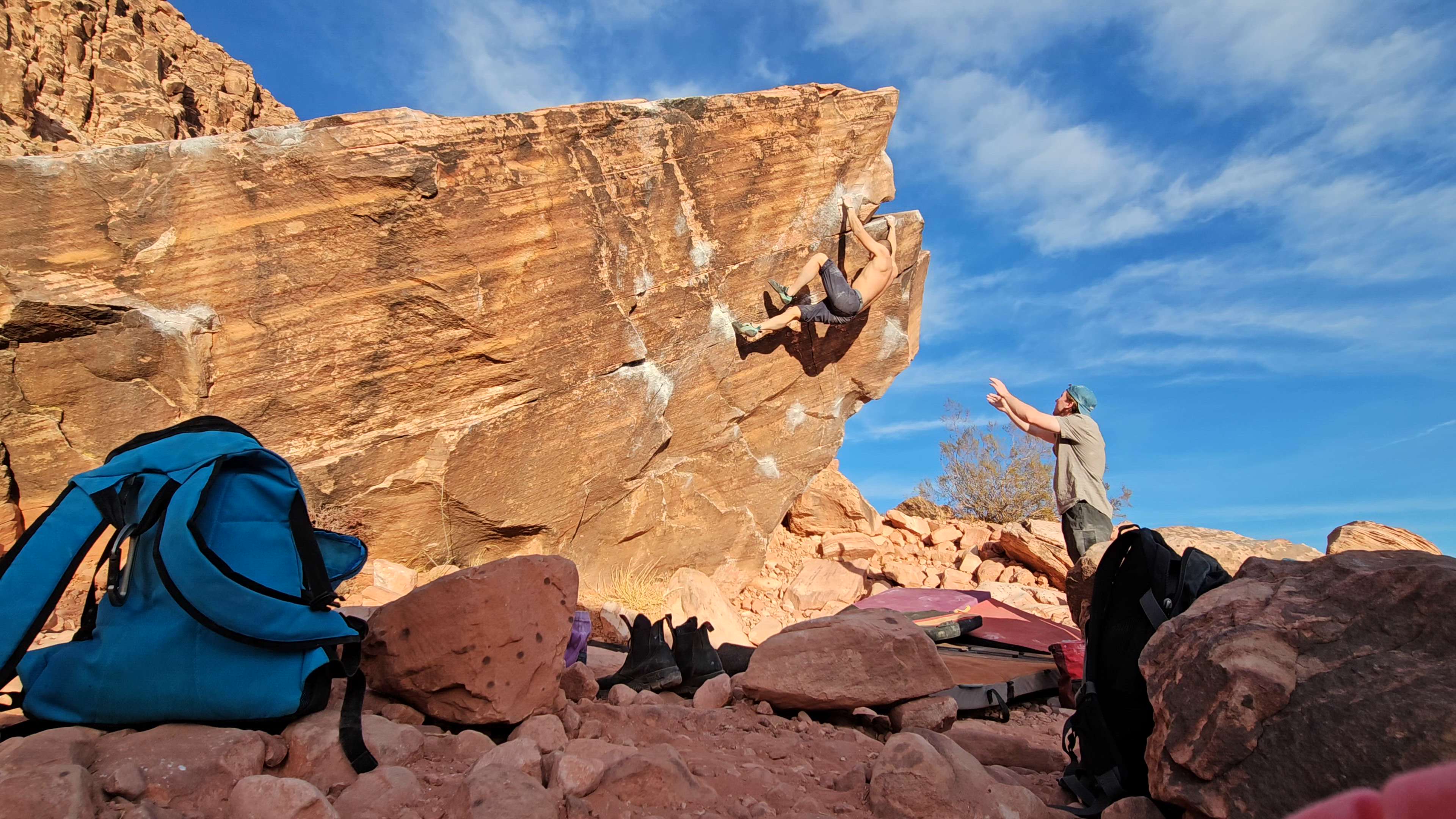 Bachar Problem v7 - Willow Springs, Red Rock Bouldering - Watch Beta Videos