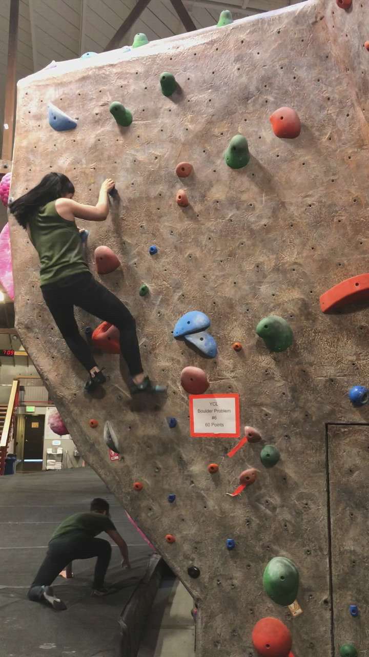 Pink Boulder - Bridges Rock Gym Bouldering - Watch Beta Videos
