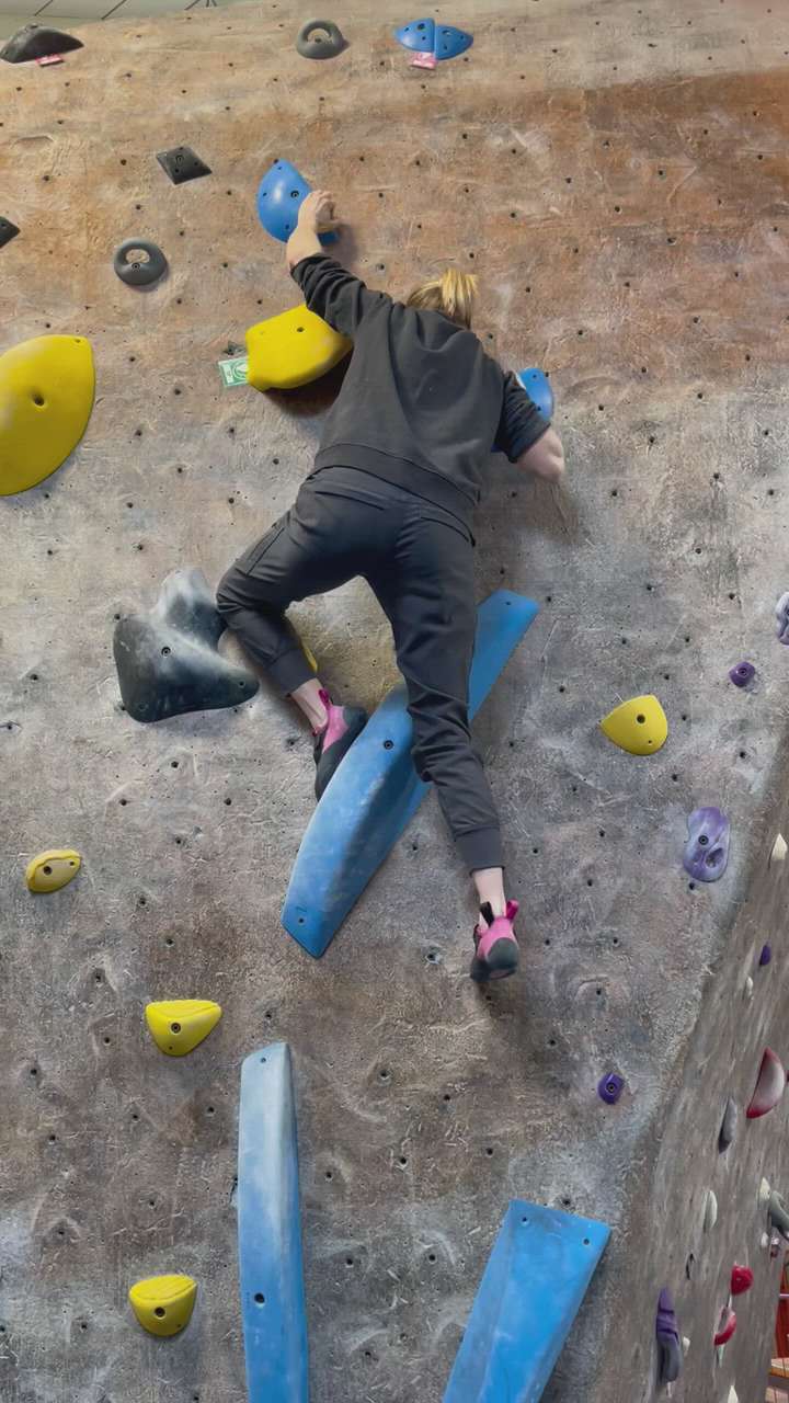 Pink Boulder - Bridges Rock Gym Bouldering - Watch Beta Videos