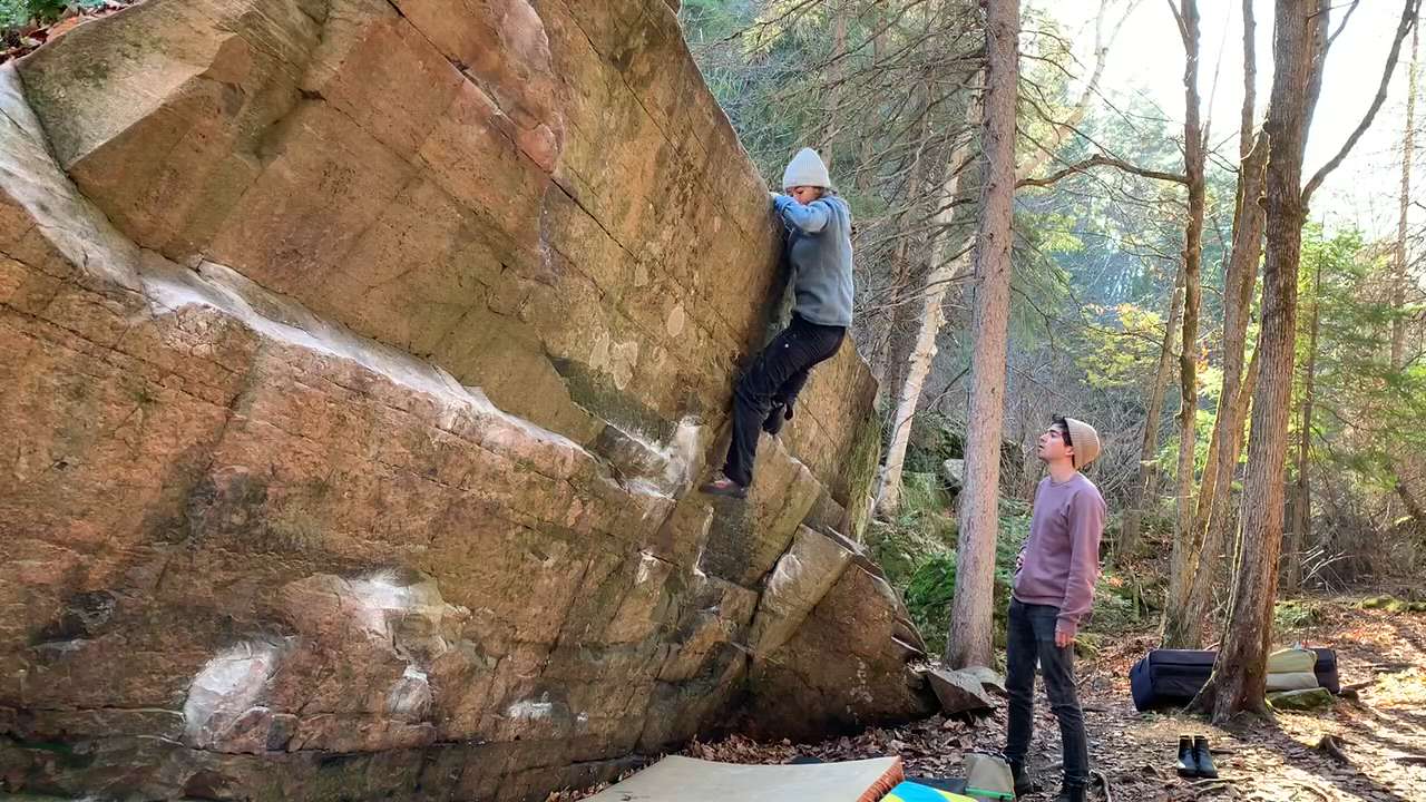 Solid Ether v3 - Highball, Calabogie Bouldering - Watch Beta Videos