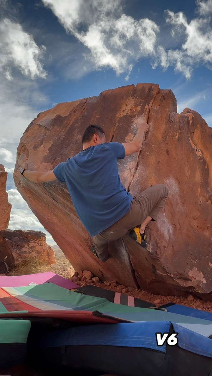 Monkey Bar Eliminate v9 - Kraft, Red Rock Bouldering - Watch Beta Videos