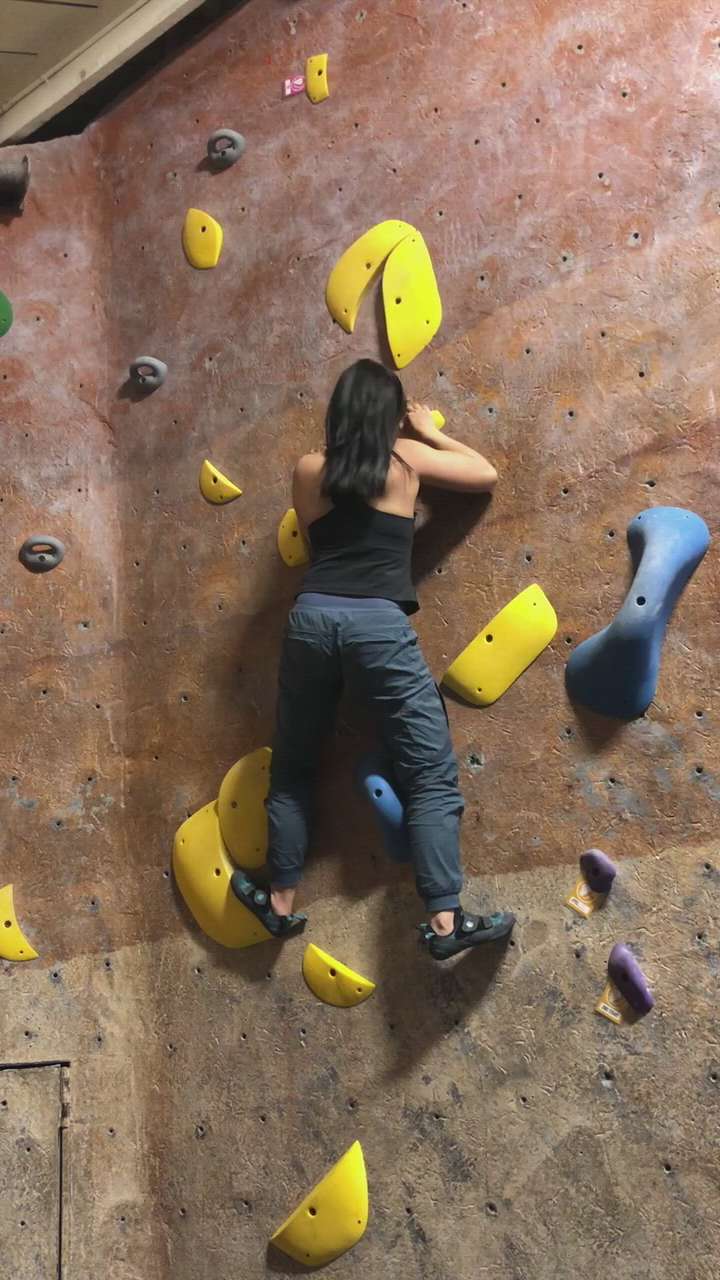 Pink Boulder - Bridges Rock Gym Bouldering - Watch Beta Videos