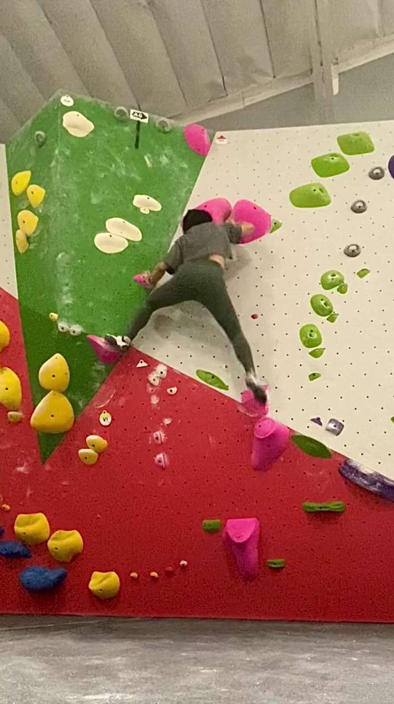 Pink v5 - Movement Fountain Valley Bouldering - Watch Beta Videos