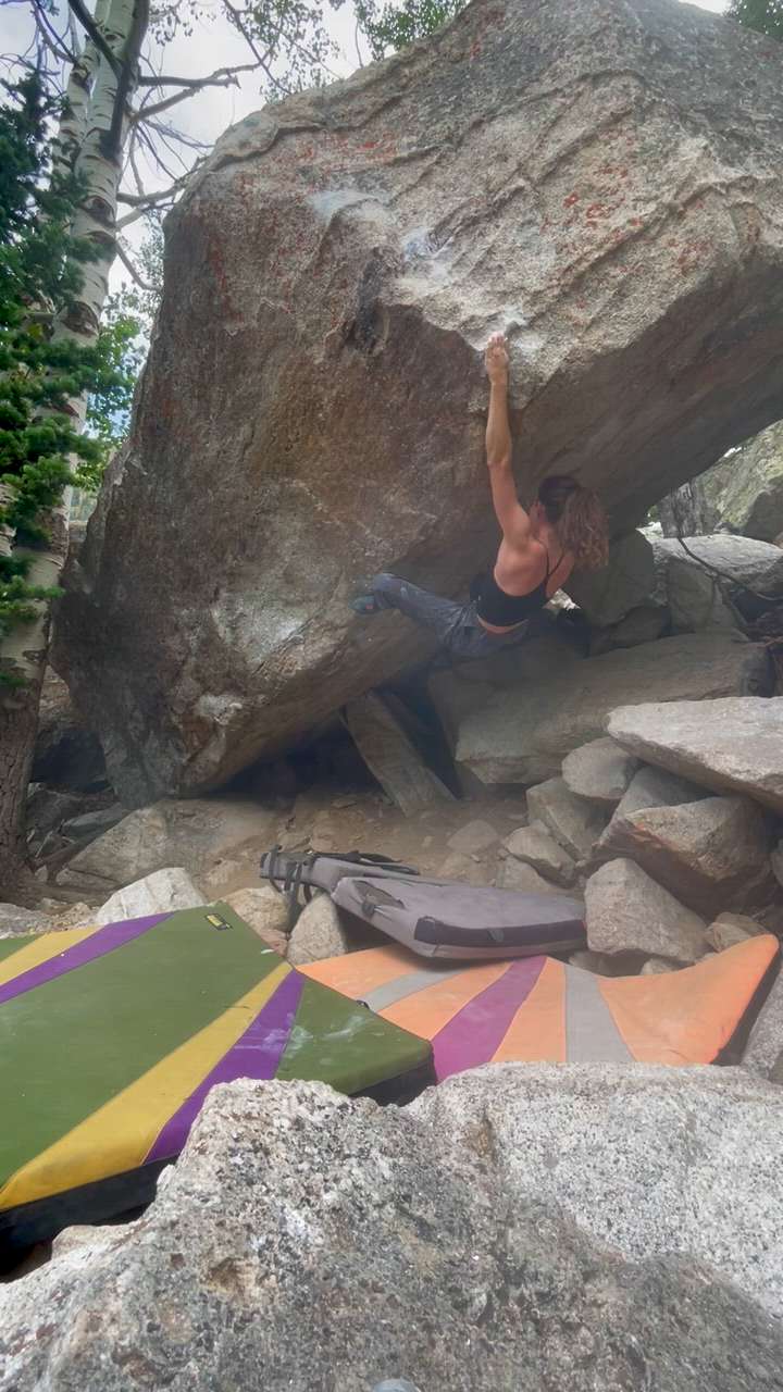 Matt's Roof v8 - White Pine South, Little Cottonwood Canyon Bouldering ...