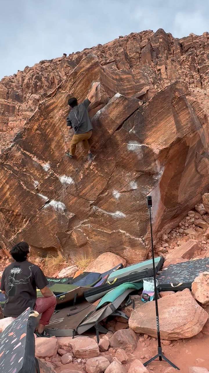 The Angel Dyno v7 - Kraft, Red Rock Bouldering - Watch Beta Videos