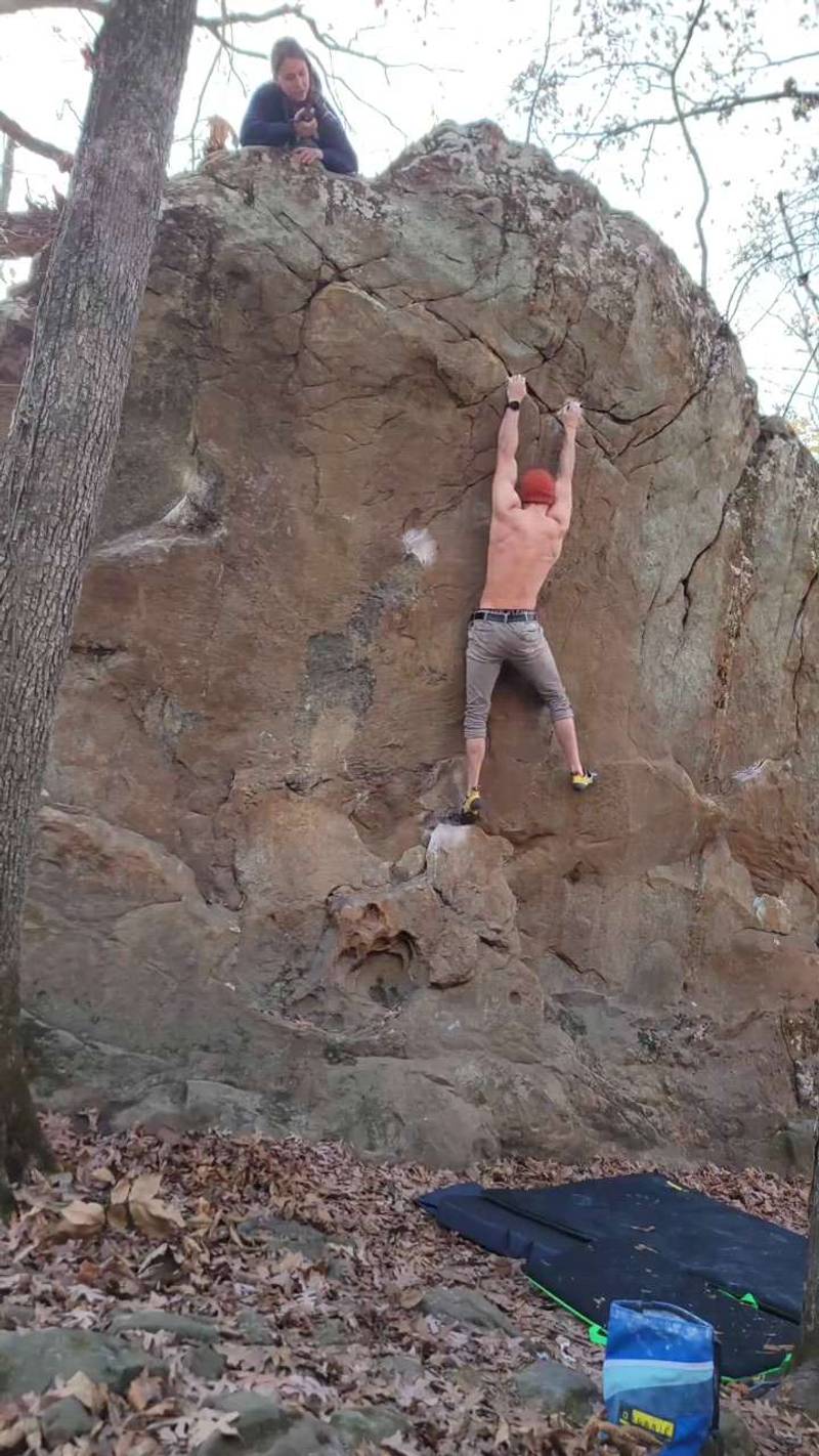 Texas Revolution v8 - South Boulders, Holy Boulders Bouldering - Watch ...