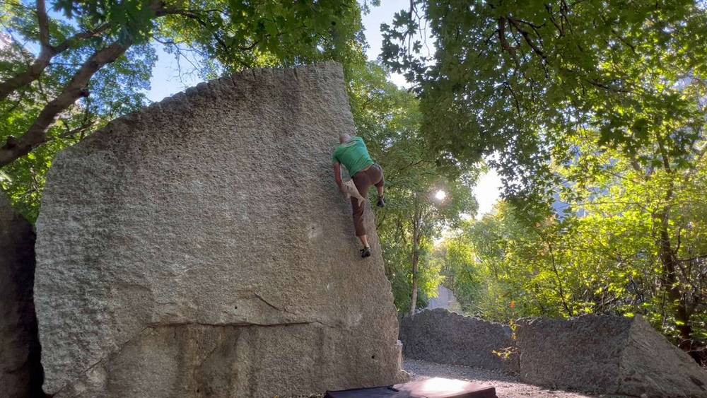 Arete and Holes v2 - Cabbage Patch, Little Cottonwood Canyon Bouldering ...